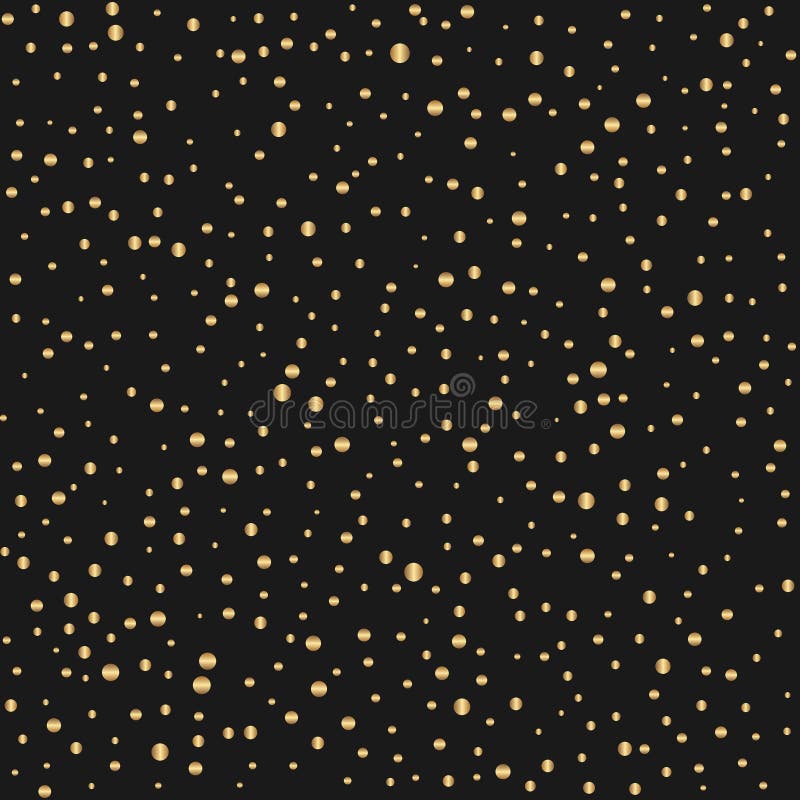 Golden Polka Dot Pattern Concept Stock Illustration - Illustration of ...