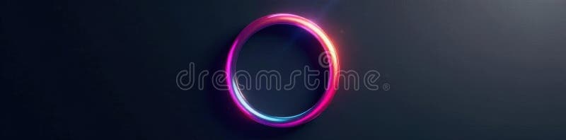 Metallic Gradient Circle, Shadow on Dark Matte Background, Shadow ...