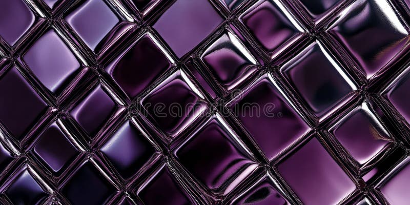 A Metallic Grid Pattern in Deep Purple, Silver, and Black, with ...
