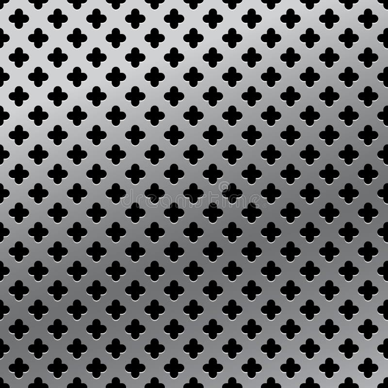 Metallic Grid Realistic Seamless Pattern. Metal Steel Mesh Panel Plate ...