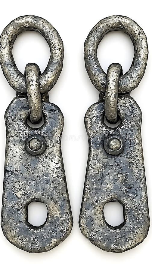 Metallic Hardware with a Vintage Finish Stock Illustration ...