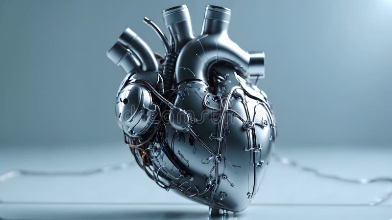 Metallic Heart: Precision Engineering Stock Footage - Video of anatomy ...