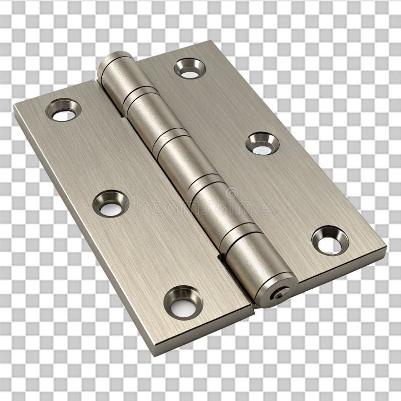 Metallic Hinge with Brushed Texture and Functional Design Stock ...