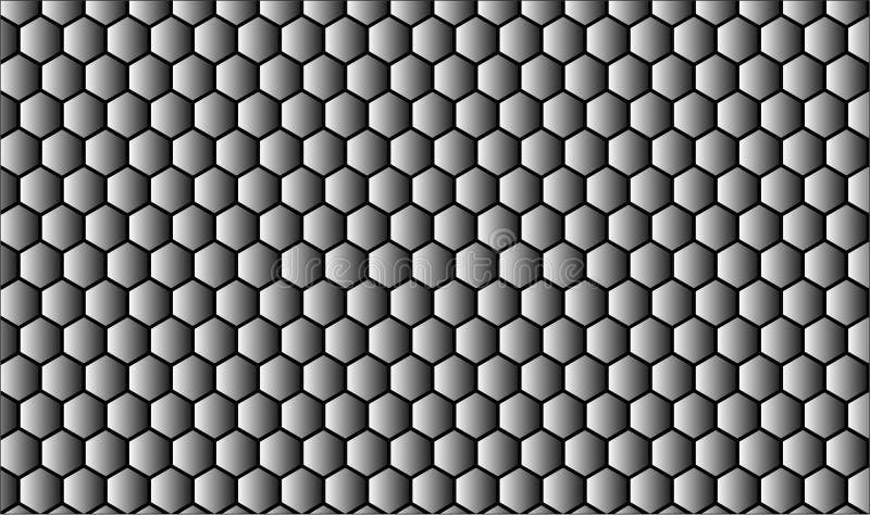 Honeycomb Pattern Black