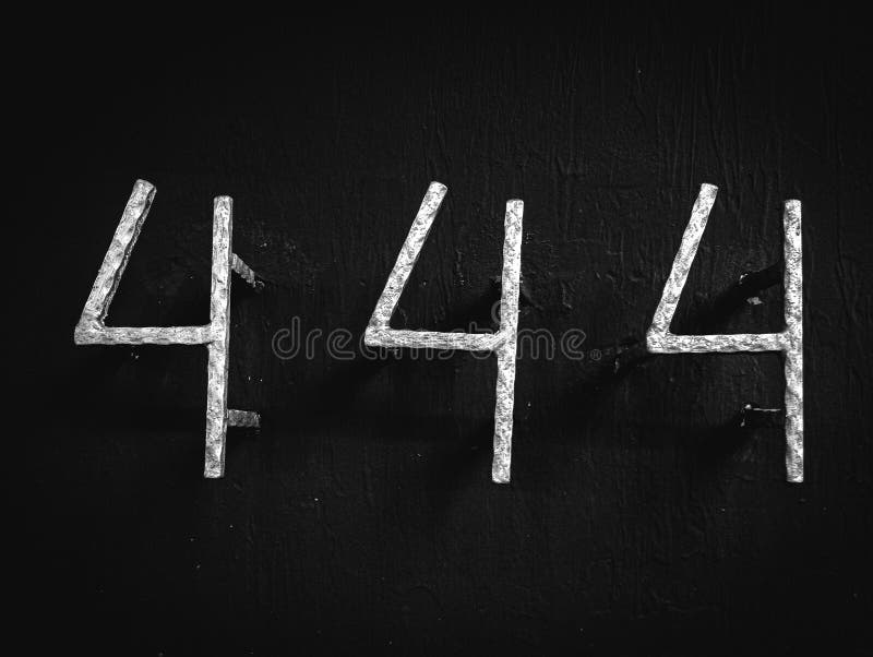 Metallic House Address Number 444 Stock Photo - Image of artistic ... Metallic House Address Number 444 Stock Photo - Image of artistic ...