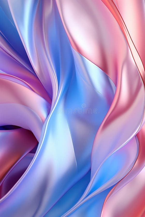 Metallic Iridescent Abstract Pastel Colored Liquid Background. Stock ...