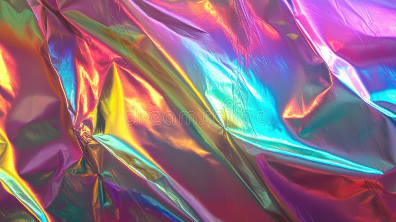 Metallic Iridescent Paint Reflecting Dynamic Rainbow Colors in Sunlight ...