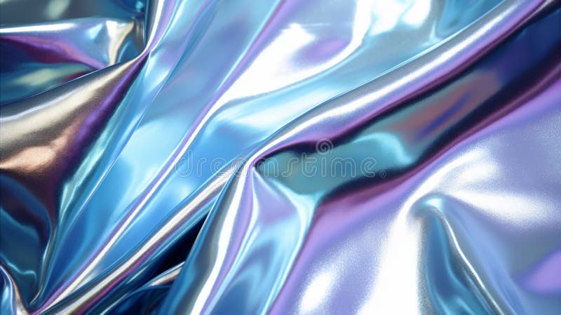 Metallic Lame Textile with a Futuristic Shine Stock Illustration ...