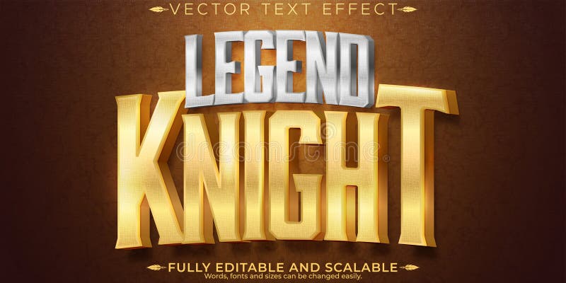 Metallic Legend Text Effect, Editable Shiny and Elegant Text Style ...
