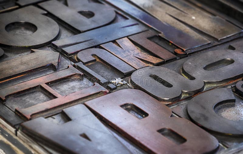 Letterpress alphabet stock image. Image of alphabet, print - 67435523