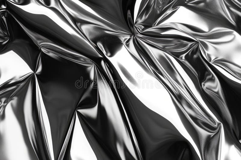 Metallic Liquid Abstract Surface with Ripple Effect. AI Generated Stock ...