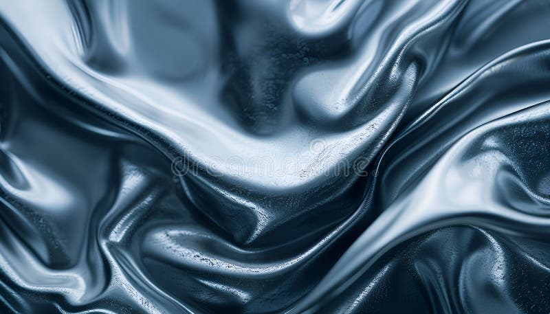 Metallic Liquid Flowing, Matte Light Gray Colored Gradient Liquid Stock ...