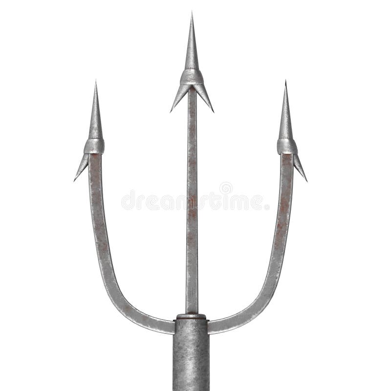 Red trident isolated stock illustration. Illustration of isolated ...