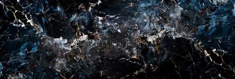 A Metallic Marble Effect on a Black Canvas, Mimicking the Elegance and ...
