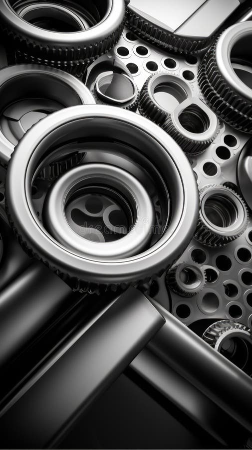 Metallic Material Structure Background Stock Illustration ...