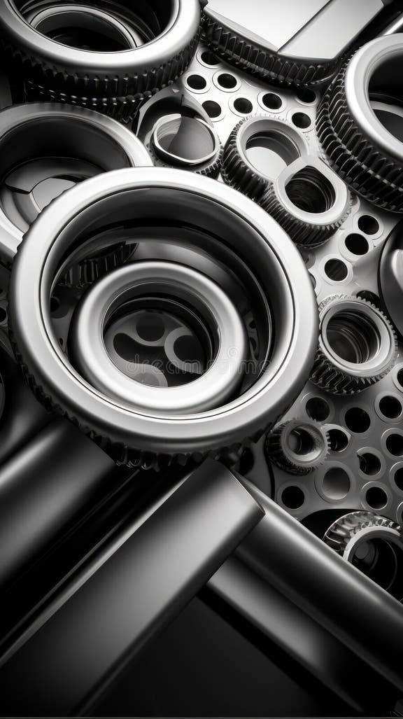 Metallic Material Structure Background Stock Illustration ...