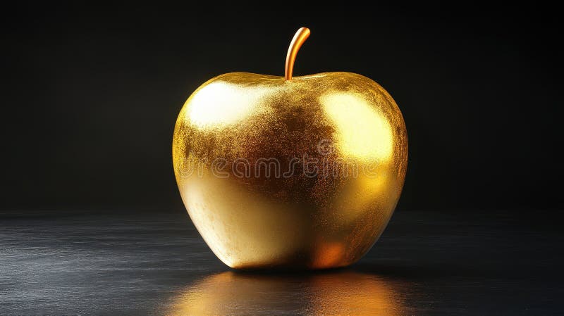 Metallic Matte Gold Apple Stock Illustrations – 8 Metallic Matte Gold ...
