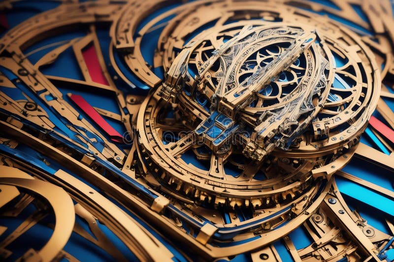 Metallic Mechanical Character.AI Generated Stock Illustration ...