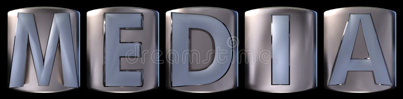 Silver media icons stock vector. Illustration of microphone - 4642637