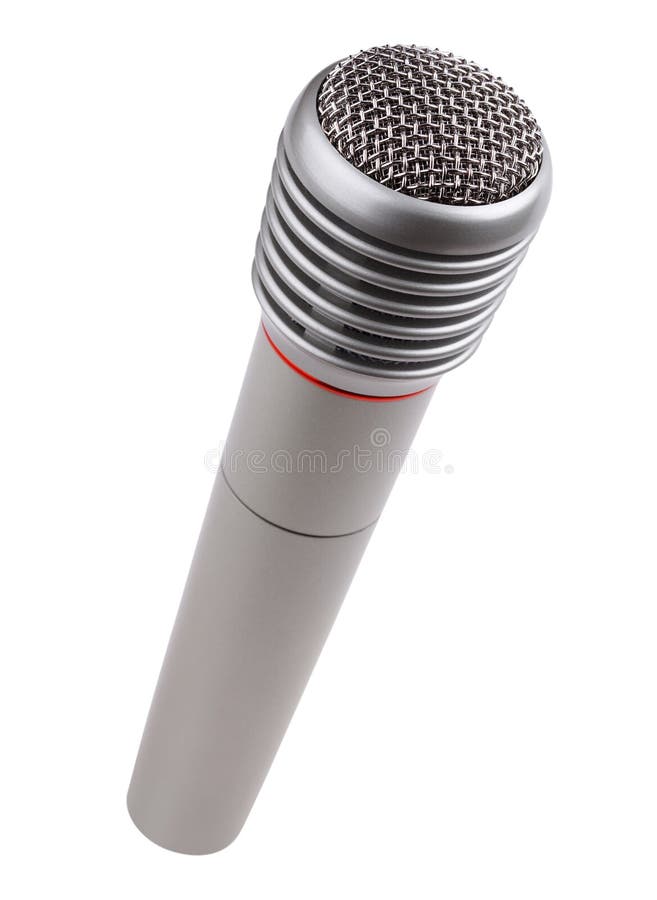 Microphone Isolated Side View Stock Photo - Image of standup, stand ...