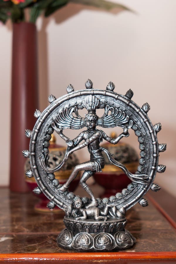 Metallic Miniature Statue of Krishna Stock Photo - Image of small ...