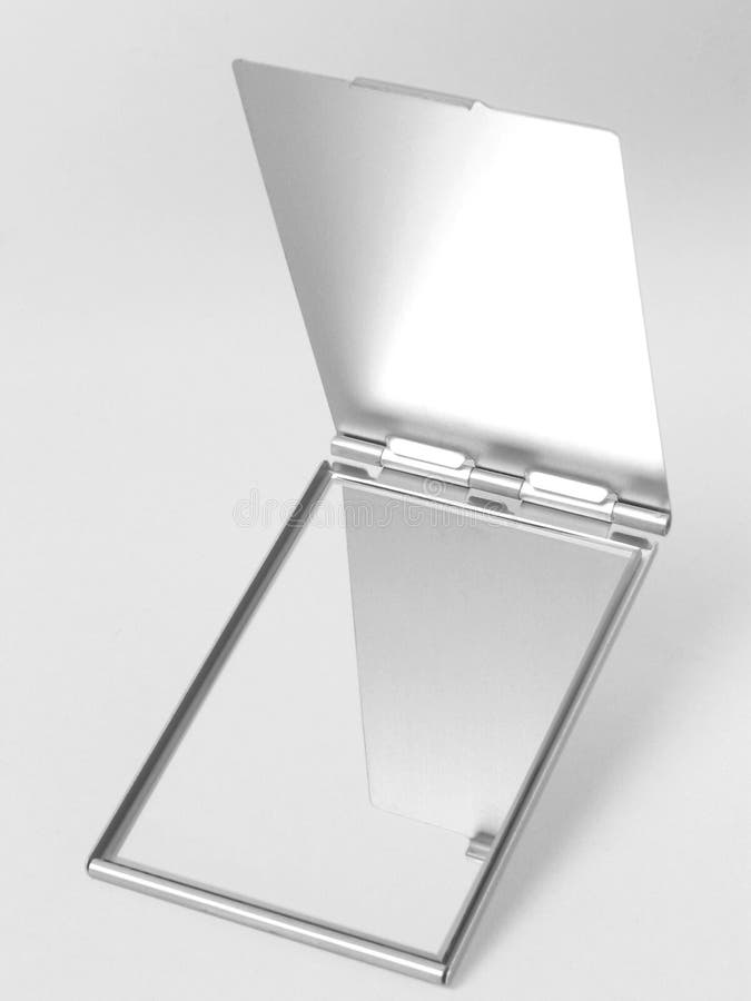 Metallic Mirror Box for Make Up Stock Image - Image of beauty, glamour ...