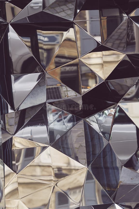 Metallic Mirror Illusion - Abstract 3D Background. Mirror Abstract ...