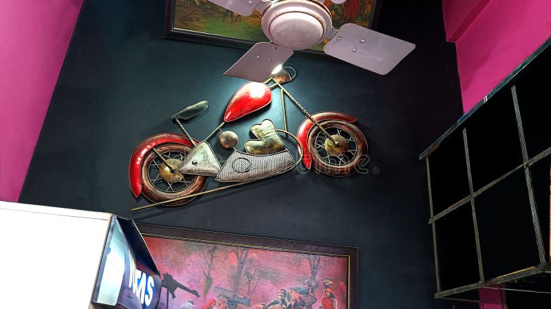 Metallic Motorcycle Wall Art Stock Photos - Free & Royalty-Free Stock ...