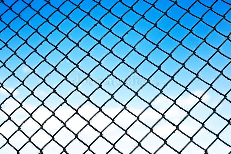 Metallic Net Texture with Sky Background Stock Photo - Image of netting ...