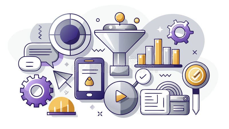 The Metallic Objects, Varying in Shape and Size, Symbolize Diverse ...