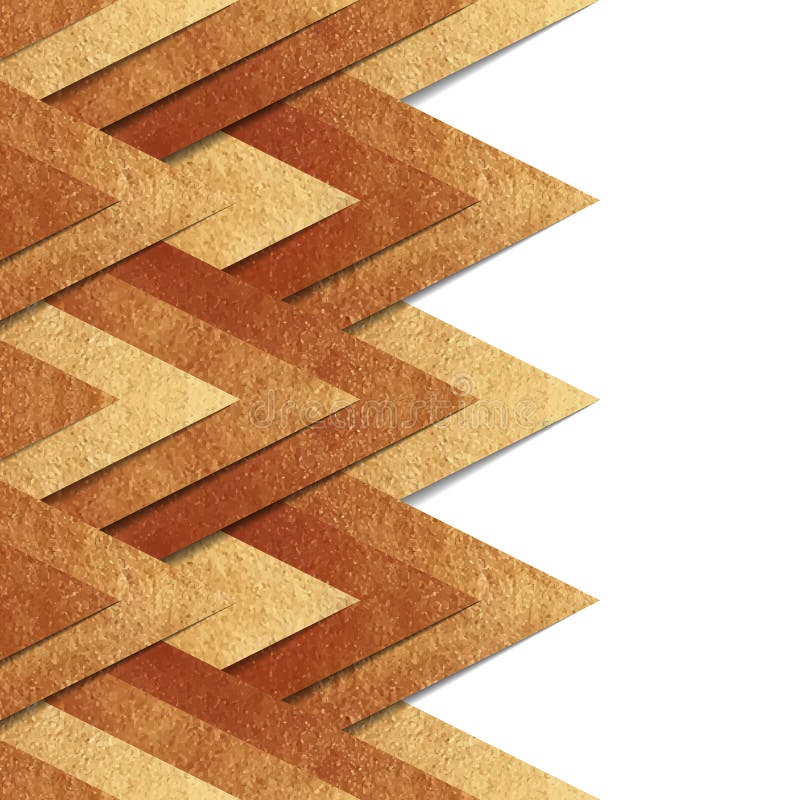 Metallic Old Gold Paper Border Background Stock Vector - Illustration ...