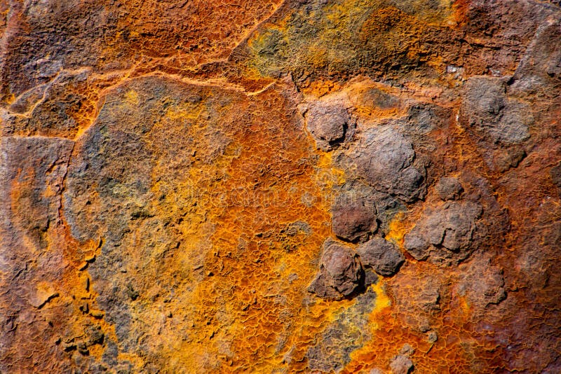 Metallic Orange Rust Texture Grunge Abstract Background Stock Image ...