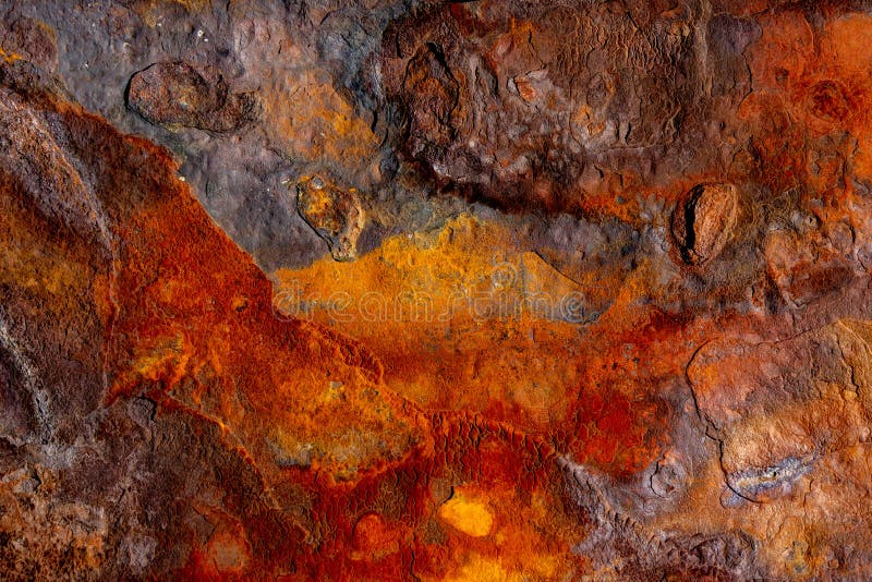 Metallic Orange Rust Texture Grunge Abstract Background Stock Photo ...