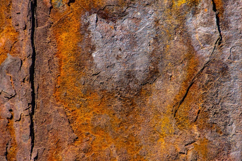 Metallic Orange Rust Texture Grunge Abstract Background Stock Photo ...