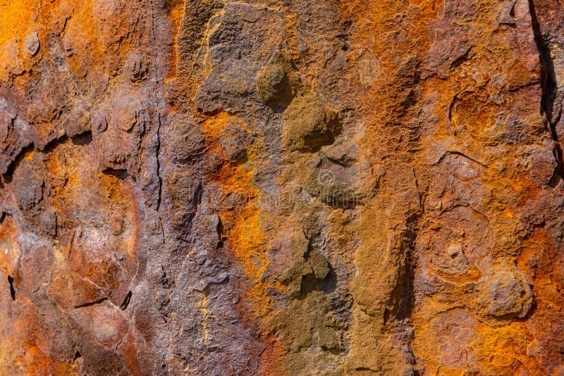 Metallic Orange Rust Texture Grunge Abstract Background Stock Image ...