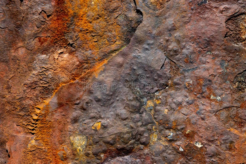 Metallic Orange Rust Texture Grunge Abstract Background Stock Image ...