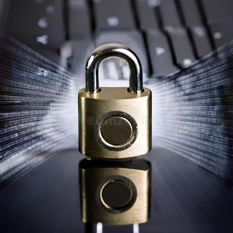 Internet security lock stock illustration. Illustration of global ...