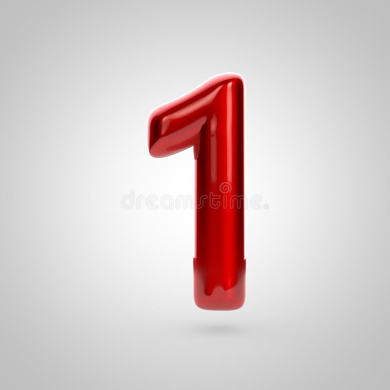 Metallic Paint Red Number 4 Stock Illustration - Illustration of gloss ...