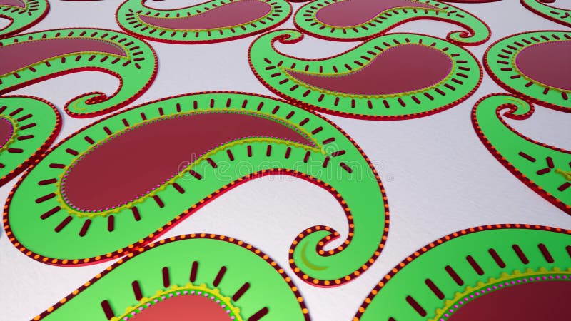 Metallic Paisley Beautiful Gradient Texture Ethnic Patterns Elements ...