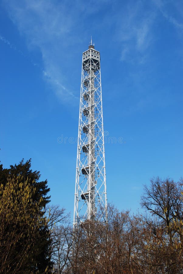 Metallic panoramic tower stock photo. Image of architecture - 18593664