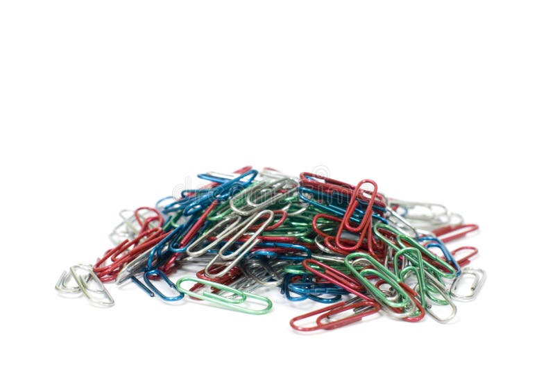 Metallic Paper Clips stock image. Image of metallic, paper - 42386973