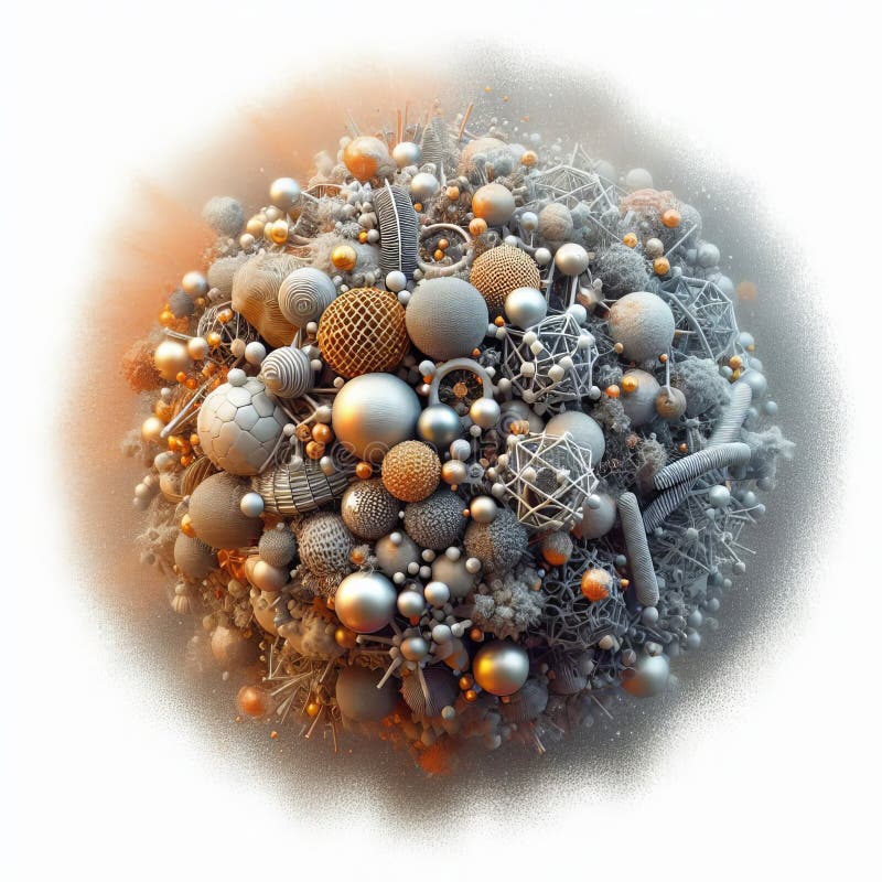 Metallic Particles these Dust Particles Contain Metallic Elemen Stock ...