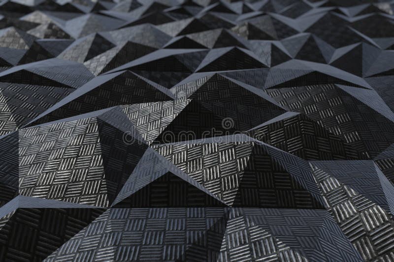 Metallic Pattern Abstract Geometric Background Stock Illustration ...