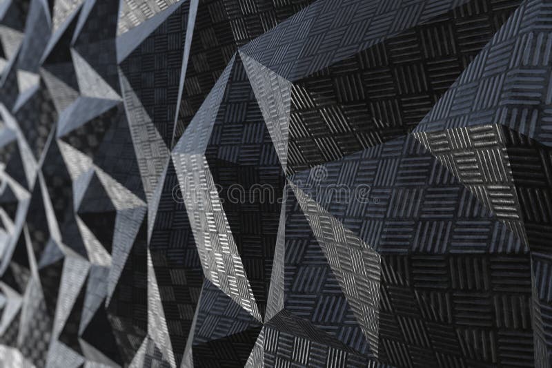 Metallic Pattern Abstract Geometric Background Stock Illustration ...