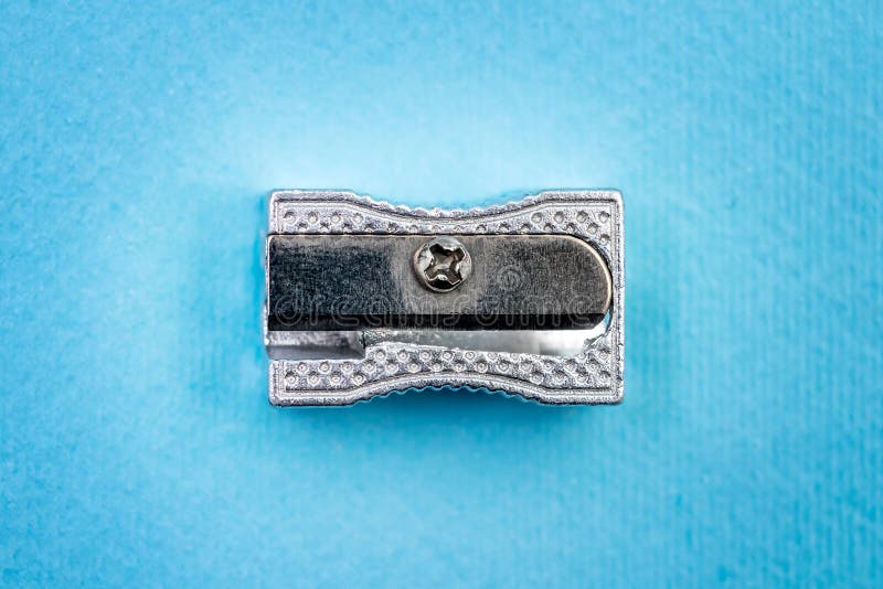 Pencil sharpener stock image. Image of metallic, chain - 235288813