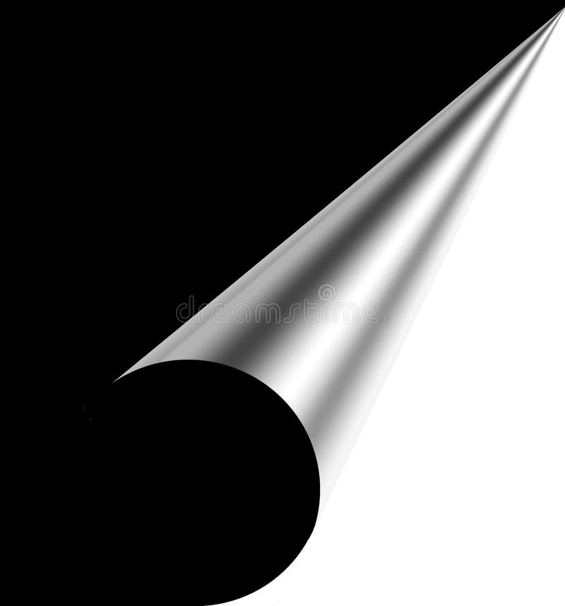 Metallic photo corner stock illustration. Illustration of scroll - 441975