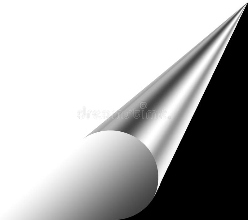 Metallic photo corner stock illustration. Illustration of scroll - 441975