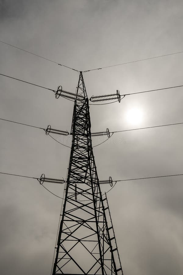 Metal pylon stock image. Image of architecture, engineering - 195963773