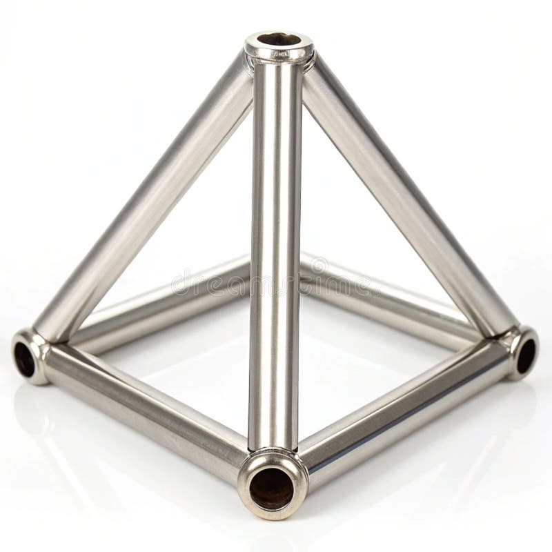 Metallic Pipe Geometric Shape Isolated on Transparent Background Stock ...