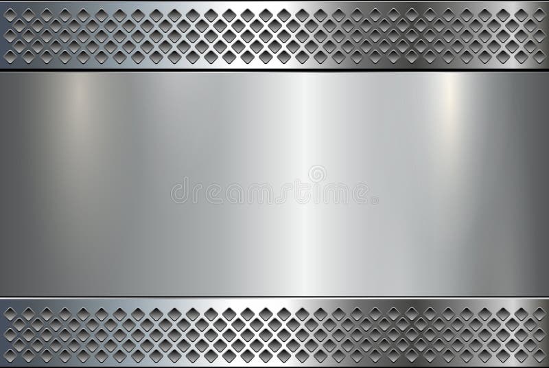 Metal plate background stock vector. Illustration of decorative - 49087631